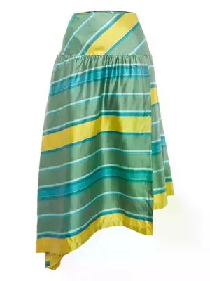 Max Mara Striped Midi Skirt