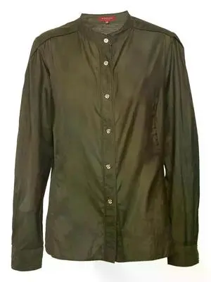 Burberry Button-front Cotton-silk Shirt