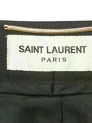 Saint Laurent Pleated-front Wool Shorts