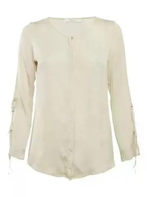 BOSS Crepe Button-down Blouse