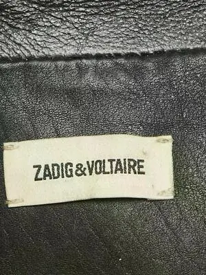 Zadig&Voltaire Studded Butterfly-print Leather Jacket