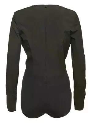 Elisabetta Franchi Wrap-effect Long-sleeve Bodysuit