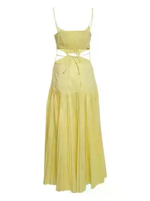 Simkhai Pleated Cut-out Dress