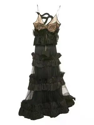 Gucci Beaded Tiered Gown