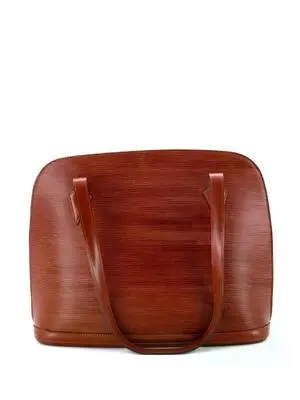 LOUIS VUITTON Lussac Handbag Epi Leather Shoulder Bag - Brown