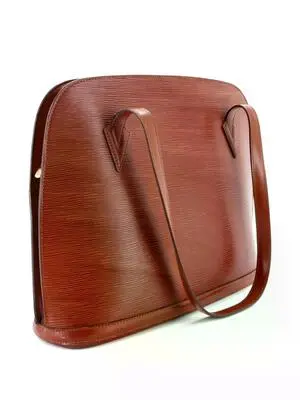 LOUIS VUITTON Lussac Handbag Epi Leather Shoulder Bag - Brown