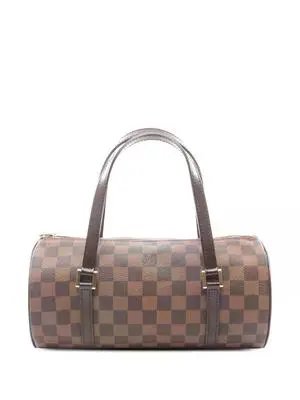 LOUIS VUITTON 2003 Damier Ebene Papillon 26 Handbag