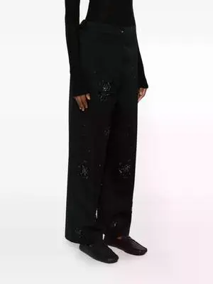 CORDERA Beaded-embellishment Trousers