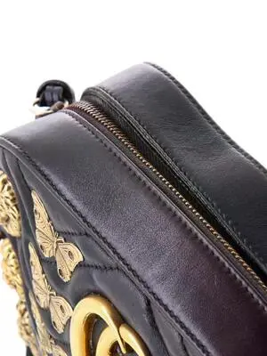 Gucci Gg Marmont Embellished Shoulder Bag - Black