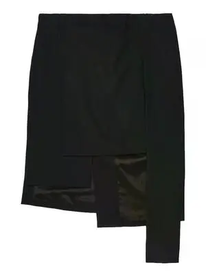 SETCHU Asymmetric Panel Mini Skirt - Black