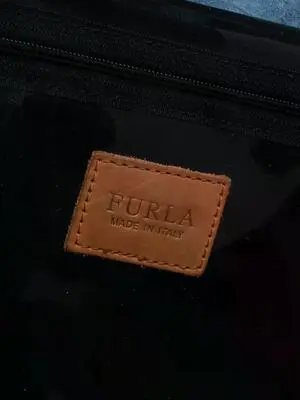 Furla Croc Embossed Leather Tote