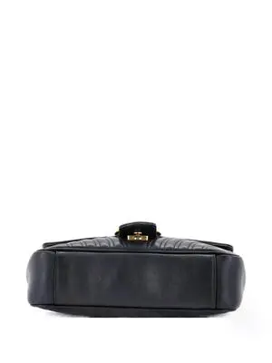 Gucci Gg Marmont Flap Bag Matelasse Leather Medium