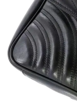 Gucci Gg Marmont Flap Bag Matelasse Leather Medium