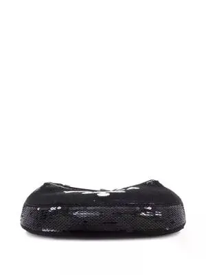 Prada Cleo Sequins Small Shoulder Bag - Black