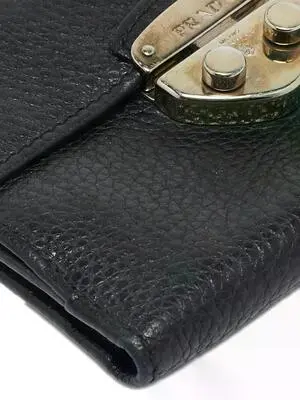 Prada Logo-engraved Leather Wallet