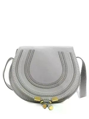 Grey Leather Cross Body Bags