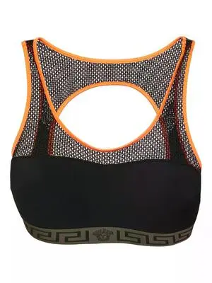 Versace Mesh-insert Cropped Top