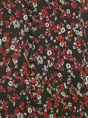 Magda Butrym Floral-print Cold-shoulder Dress