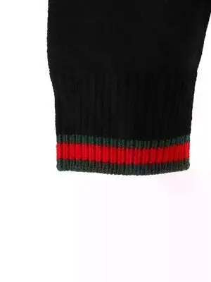 Gucci Web Trim Fine Knit Sweatshirt
