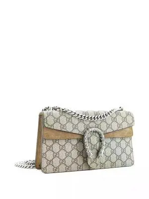 Gucci Dionysus Gg Coated Canvas Small Shoulder Bag With Crystal Embellished Metal - Brown
