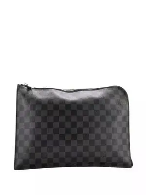 LOUIS VUITTON Damier Graphite Gm Pochette Jour - Black