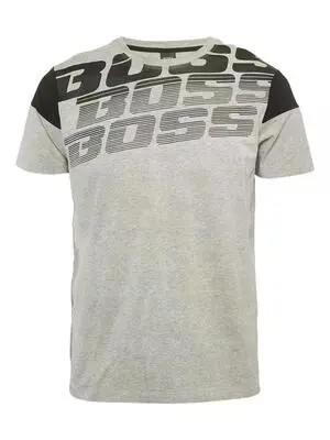 BOSS 2000s Abstract-print Crew-neck T-shirt