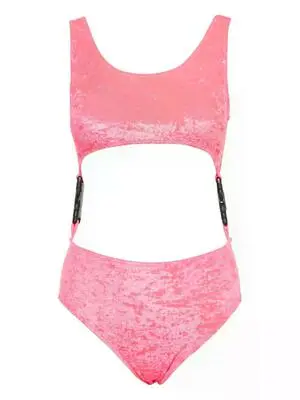 Gcds Cut-out Buckle-detail Swimsuit - Pink