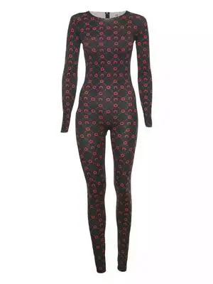 MARINE SERRE Moon-print Jumpsuit - Black