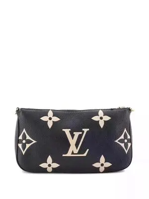LOUIS VUITTON Multi Pochette Accessoires Bicolor Monogram Empreinte Giant Crossbody Bag - Black