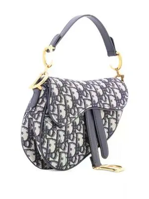 Dior Saddle Handbag Oblique Canvas Mini Shoulder Bag - Blue