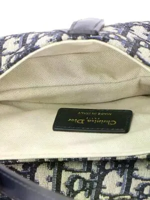 Dior Saddle Handbag Oblique Canvas Mini Shoulder Bag - Blue