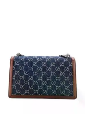 Gucci Dionysus Gg Denim Small Shoulder Bag - Blue