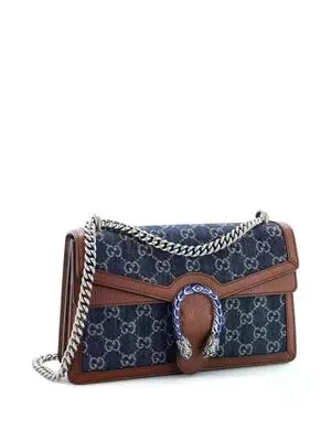 Gucci Dionysus Gg Denim Small Shoulder Bag - Blue