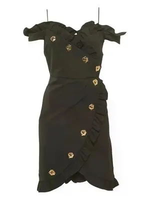 Violante Nessi Button Detailed Dresses