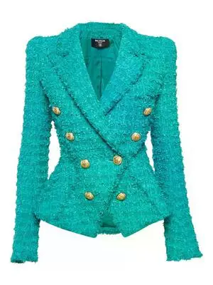 Balmain Tweed Double-breasted Blazer
