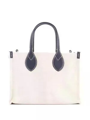 Gucci Logo Shopper Tote Printed Canvas Small Shoulder Bag - Blue