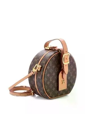 LOUIS VUITTON Petite Boite Chapeau Crossbody Bag Monogram Canvas - Brown