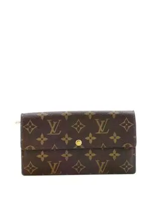 LOUIS VUITTON Sarah Wallet Monogram Canvas Small Wallets - Brown