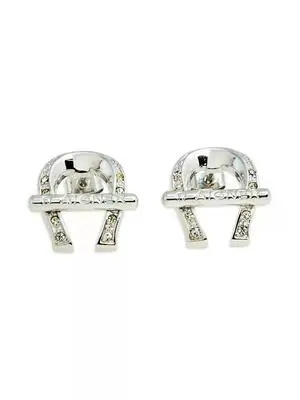 AIGNER Crystal-embellished Stud Earrings - Silver