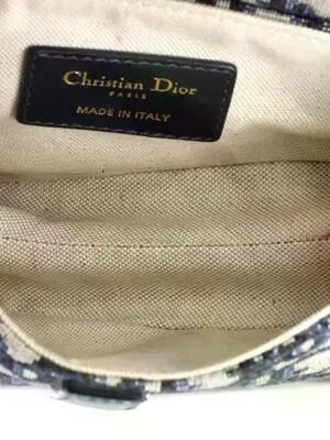 Dior Saddle Oblique Canvas Mini Shoulder Bag - Blue