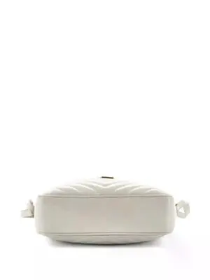 Saint Laurent Lou Camera Matelasse Chevron Crossbody Bag - Neutrals