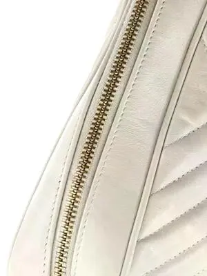 Saint Laurent Lou Camera Matelasse Chevron Crossbody Bag - Neutrals