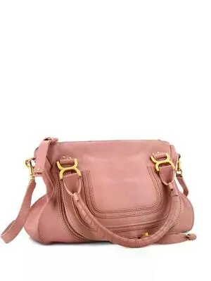 Pink Leather Shoulder Bags