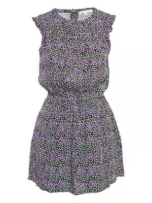 Maje Floral-print Ruffle Mini Dress