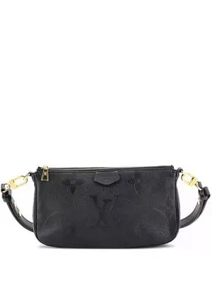 LOUIS VUITTON Multi Pochette Accessoires Monogram Empreinte Giant Crossbody Bag - Black