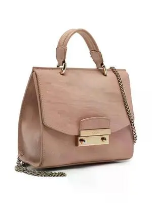 Furla Saffiano Leather Flap Shoulder Bag