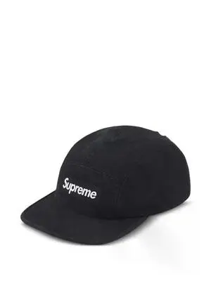 Supreme Logo-patch Baseball Cap - Black