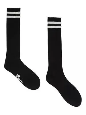 Noir Kei Ninomiya Striped Detail Socks - Black
