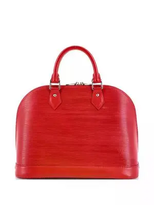 LOUIS VUITTON Alma Handbag Epi Leather Pm Satchel - Red