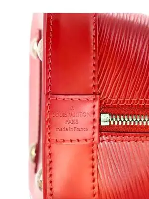 LOUIS VUITTON Alma Handbag Epi Leather Pm Satchel - Red
